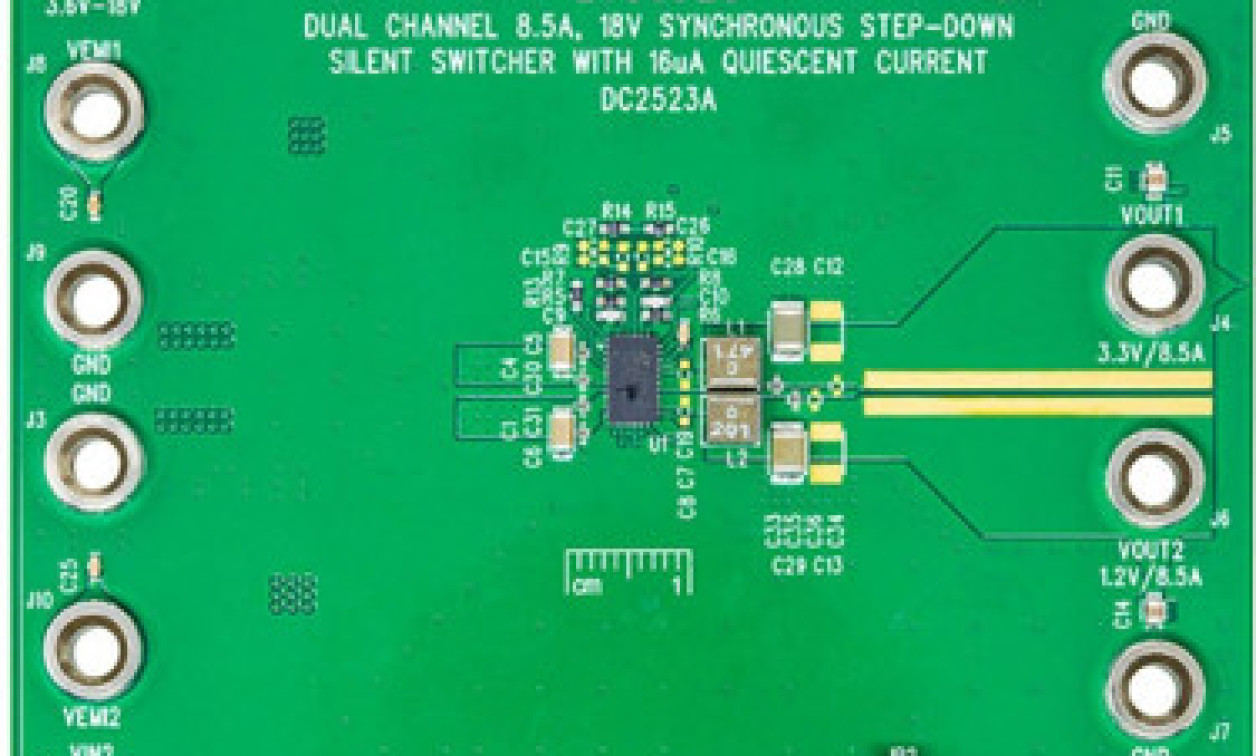Ultralow Noise High Current Compact DC To DC Converter Solution For