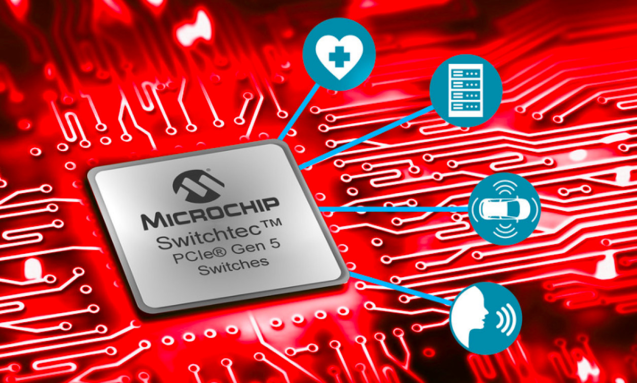 Microchip Releases Switchtec PFX PCIe 5.0 Family, World’s First PCle 5. ...