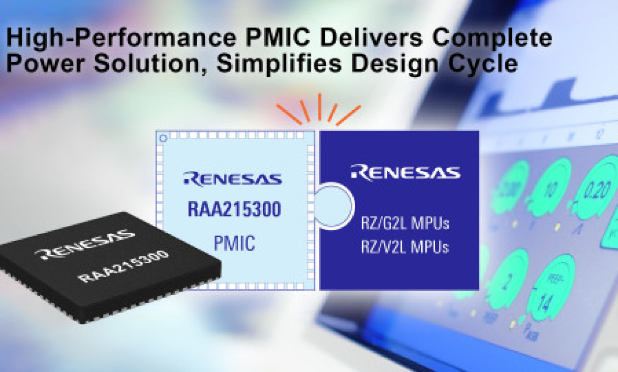 Renesas Releases the RAA215300 PMIC for AI - Embedded Computing Design
