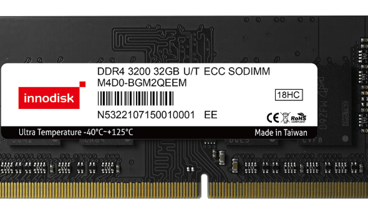 Innodisk Ultra Temperature DDR4 DRAM Module - Embedded Computing Design