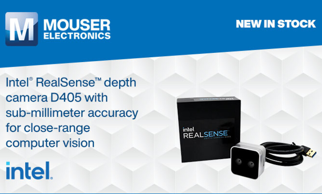 Mouser New Product of the Week: Intel RealSense Depth Camera D405 ...