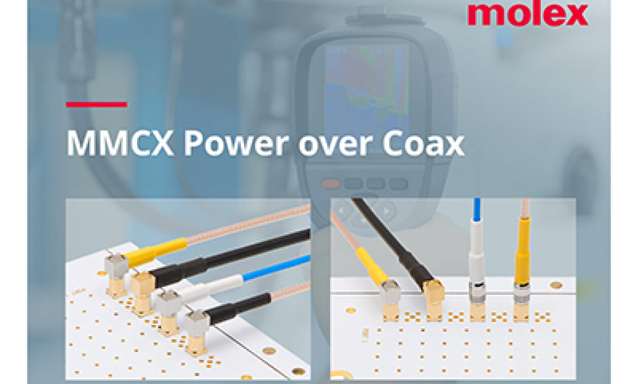 Molex’s MMCX Power over Coax Solution Ensures Secure and Stable Connections - Embedded Computing ...