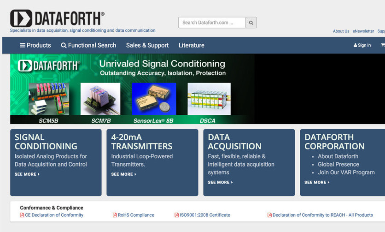 Dataforth Unveils 2017 Dynamic New Website - Embedded Computing Design