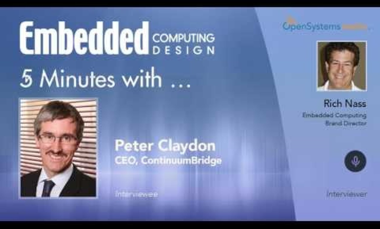 Five Minutes With?Peter Claydon, CEO, ContinuumBridge - Embedded ...