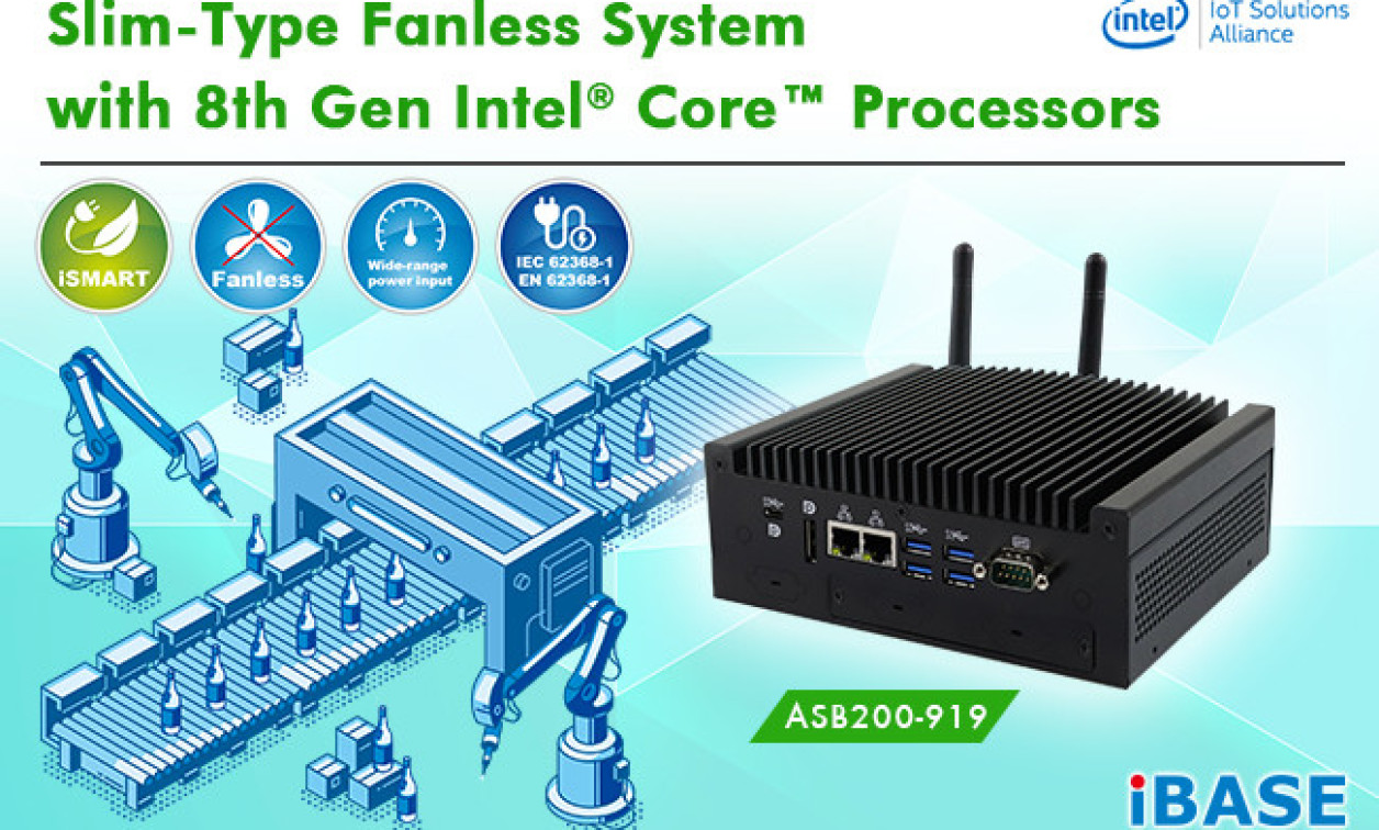 IBASE Rolls Out Slim-Type Fanless System with 8th Gen Intel? Core? Processors - Embedded ...